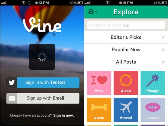 VINE | Video-Sharing App – Feel Desain | your daily dose of creativity