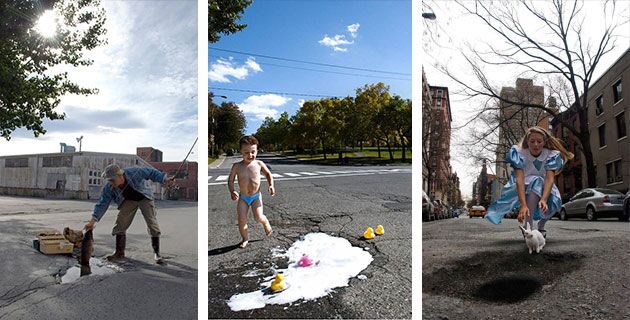 Artists Turn Annoying Potholes Into Creative Scenes – Feel Desain ...