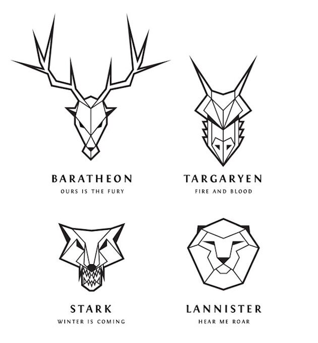 How To Draw ‘Game Of Thrones’ Line Art Logos – Feel Desain | your daily ...