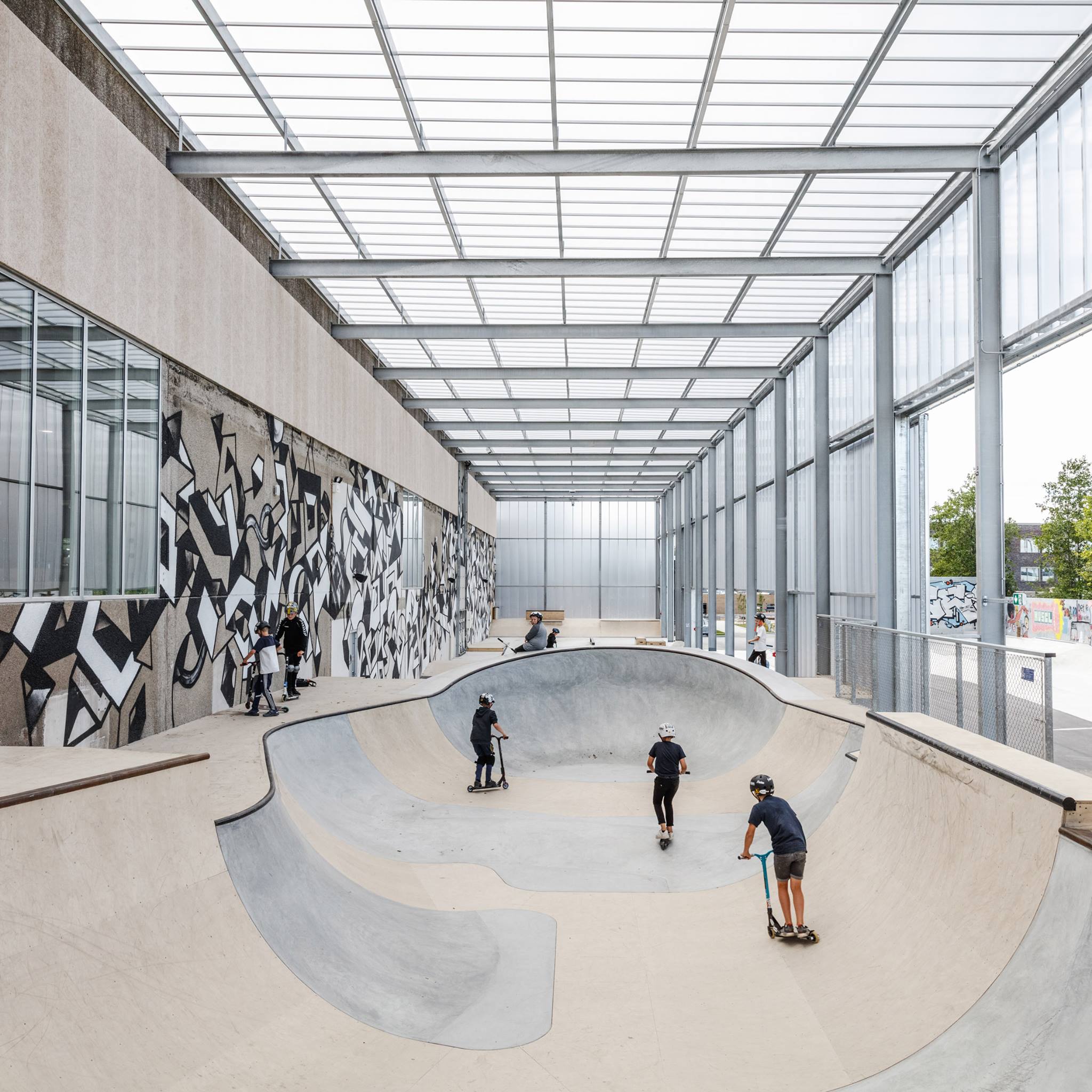 Abandoned Factory Becomes A Skatepark And Youth Centre In Denmark ...